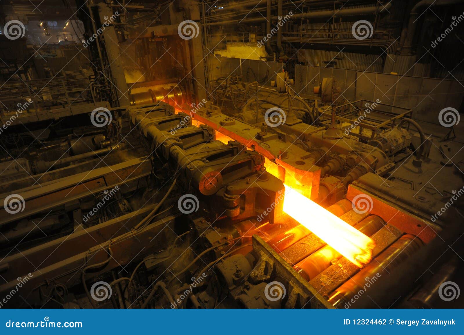 The rolling mill stock photo. Image of machine, production - 12324462