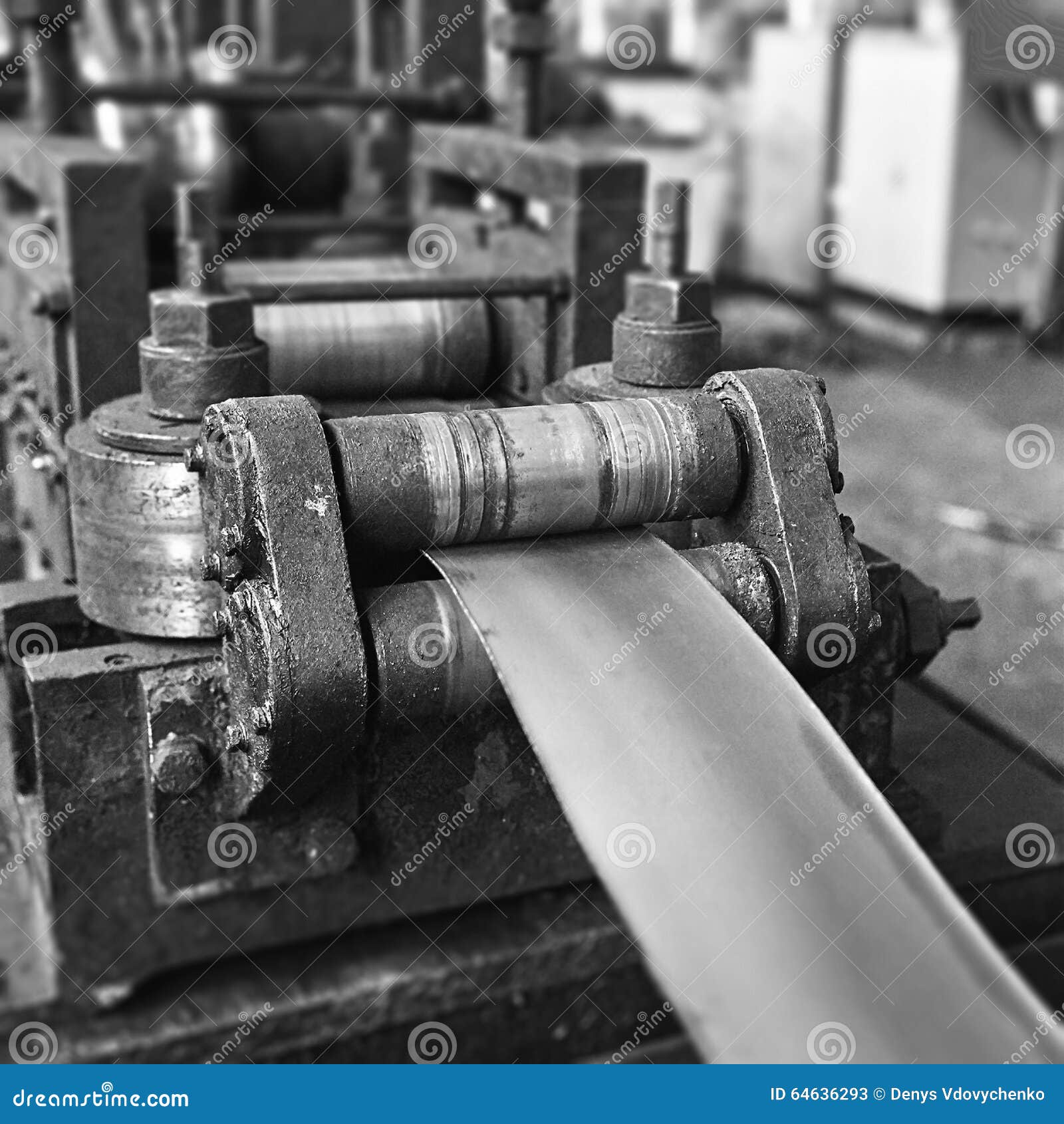 Rolling mill machine stock image. Image of automation - 64636293