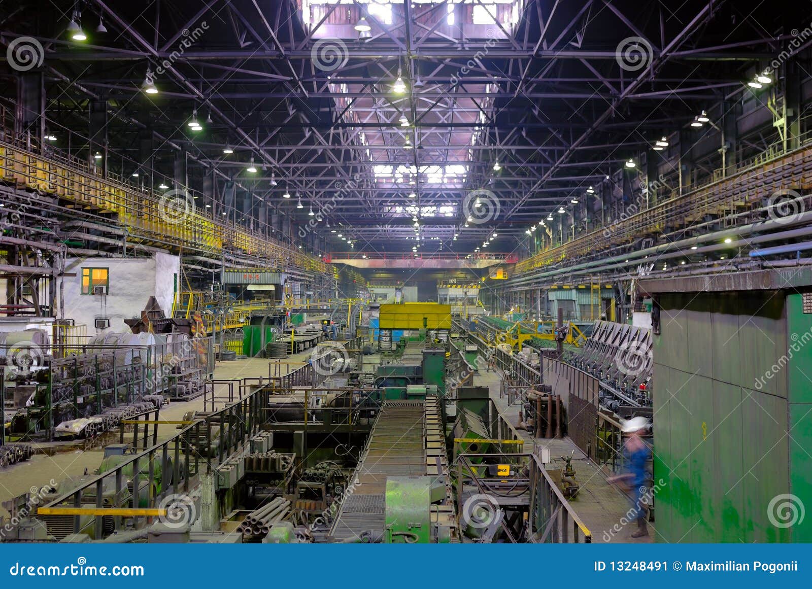 Rolling Mill in Perspective Stock Image - Image of crane, inferno: 13248491