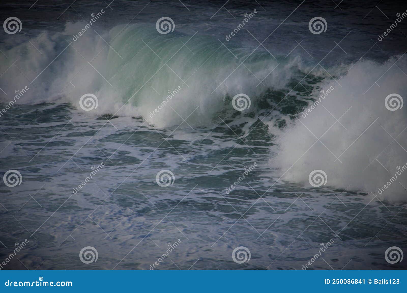 Rolling ocean wave stock image. Image of rolling, surfing - 250086841