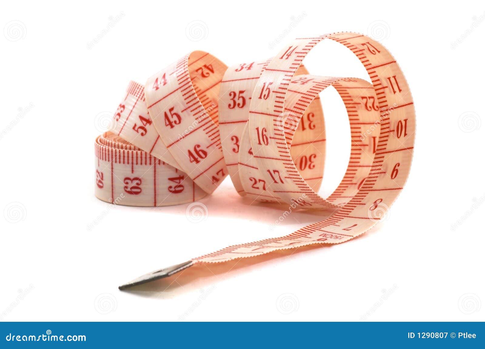 Rolling Out a Measuring Tape Stock Image - Image of healthy, spiral ...