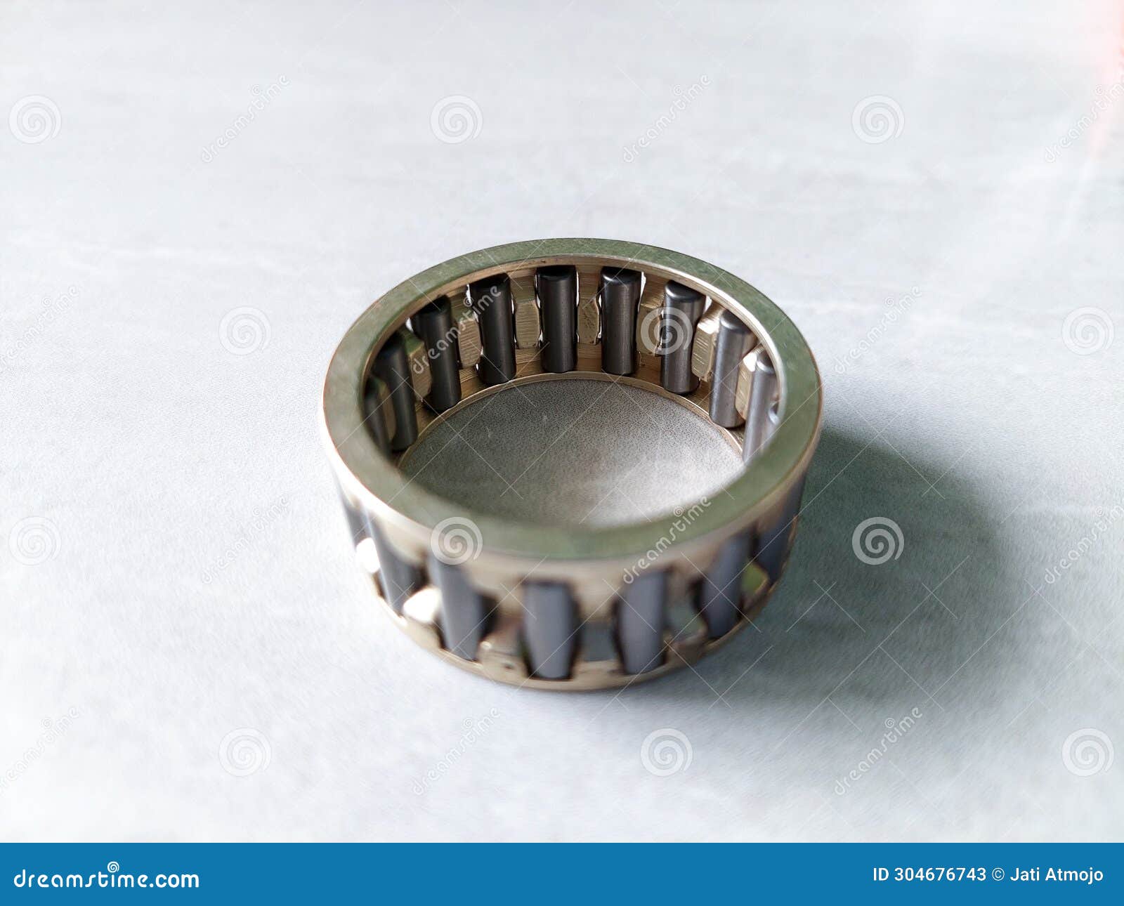 Rolling Perfection: Close-Up Marvel of Motorcycle Roller Bearing Stock ...