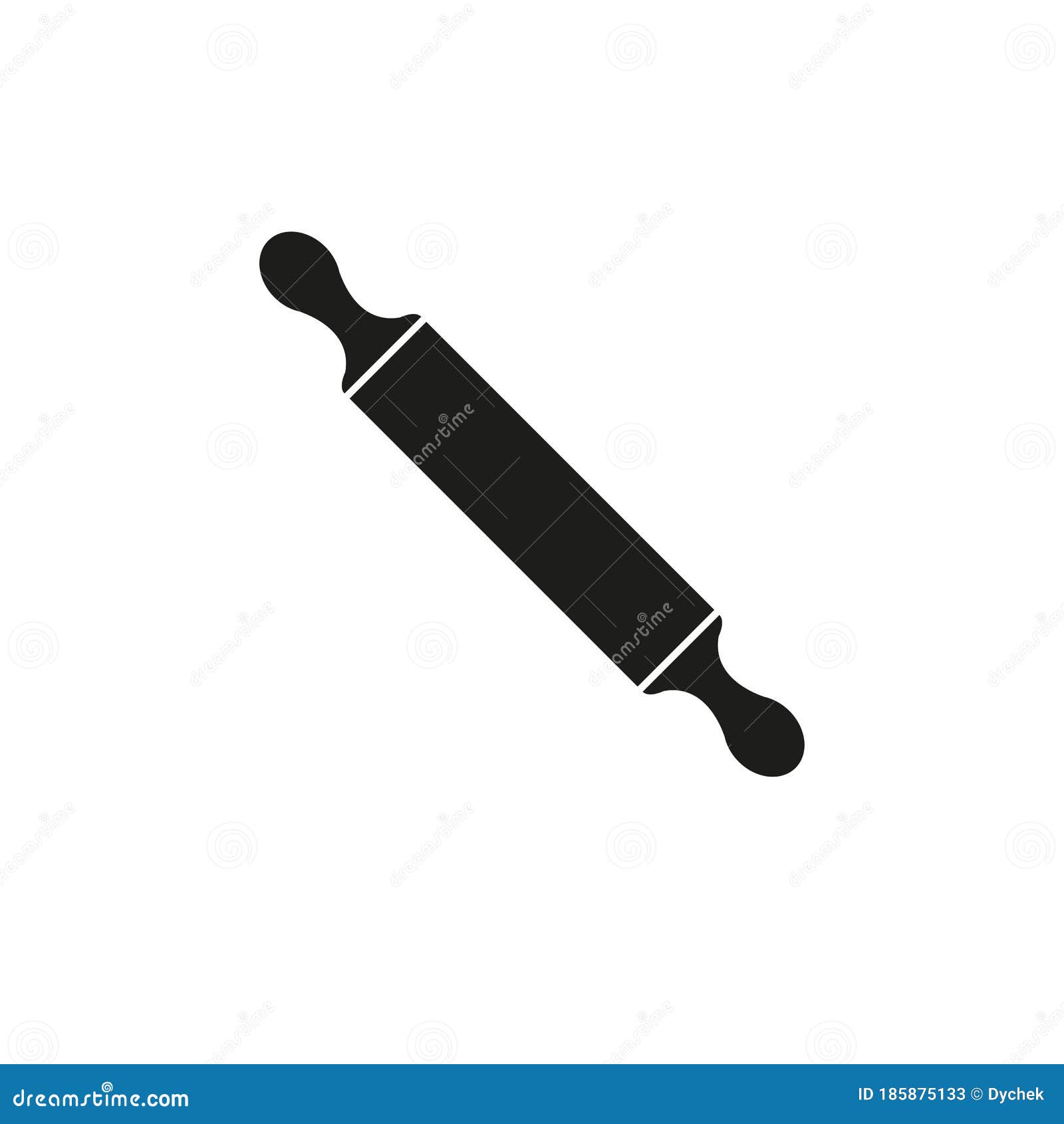 Rolling Pin Icon. Simple Flat Vector Illustration on a White Background ...