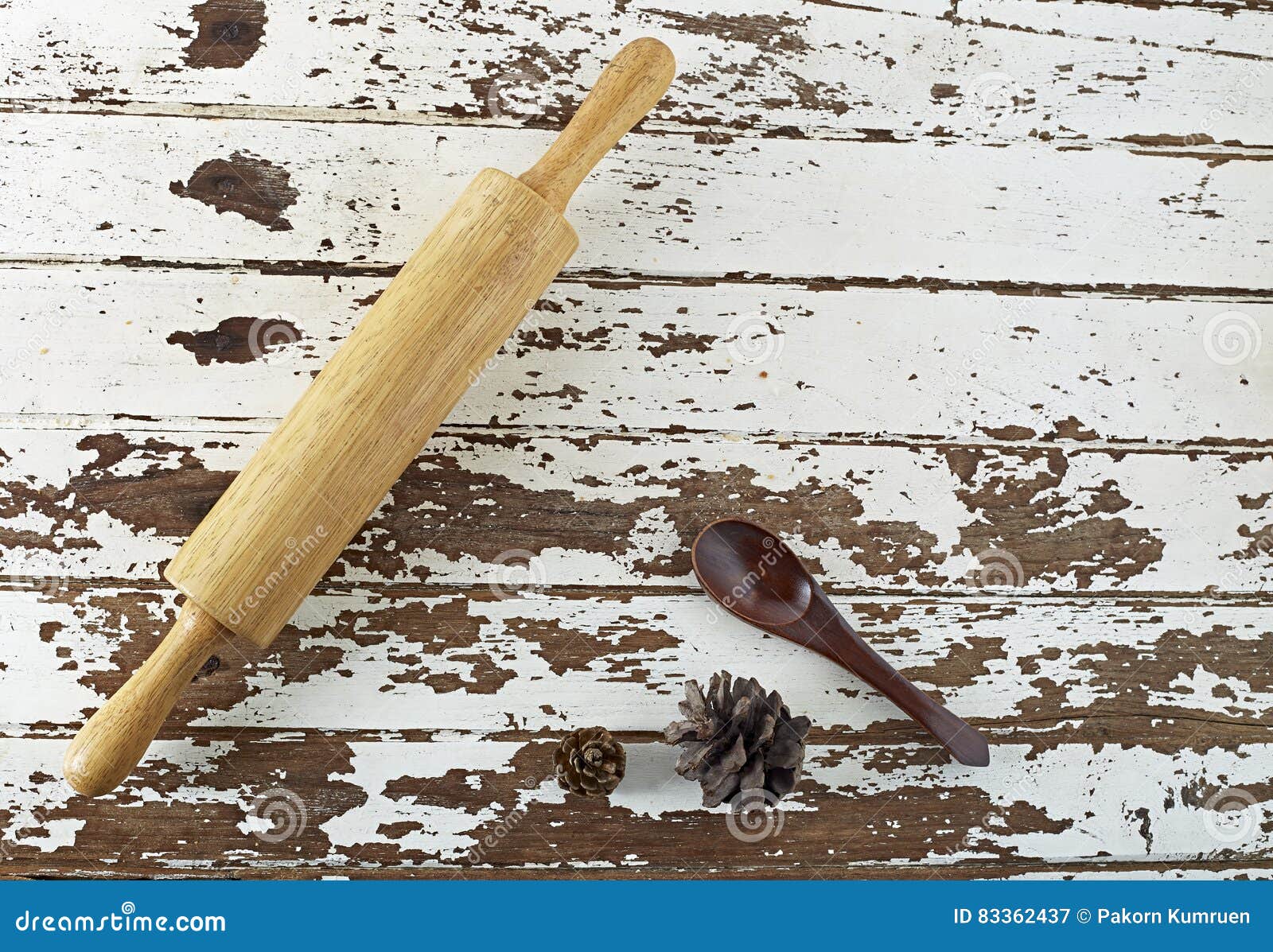 Rolling pin stock image. Image of background, grain, homemade - 83362437