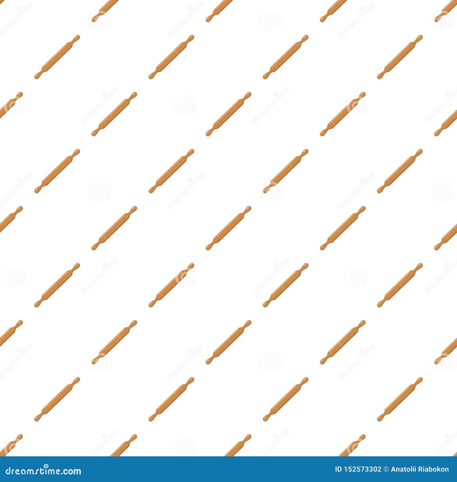 Rolling Pin Pattern Seamless Vector Stock Vector - Illustration of ...
