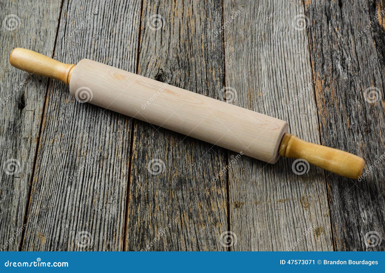 Rolling Pin on Rustic Wood stock image. Image of domestic - 47573071