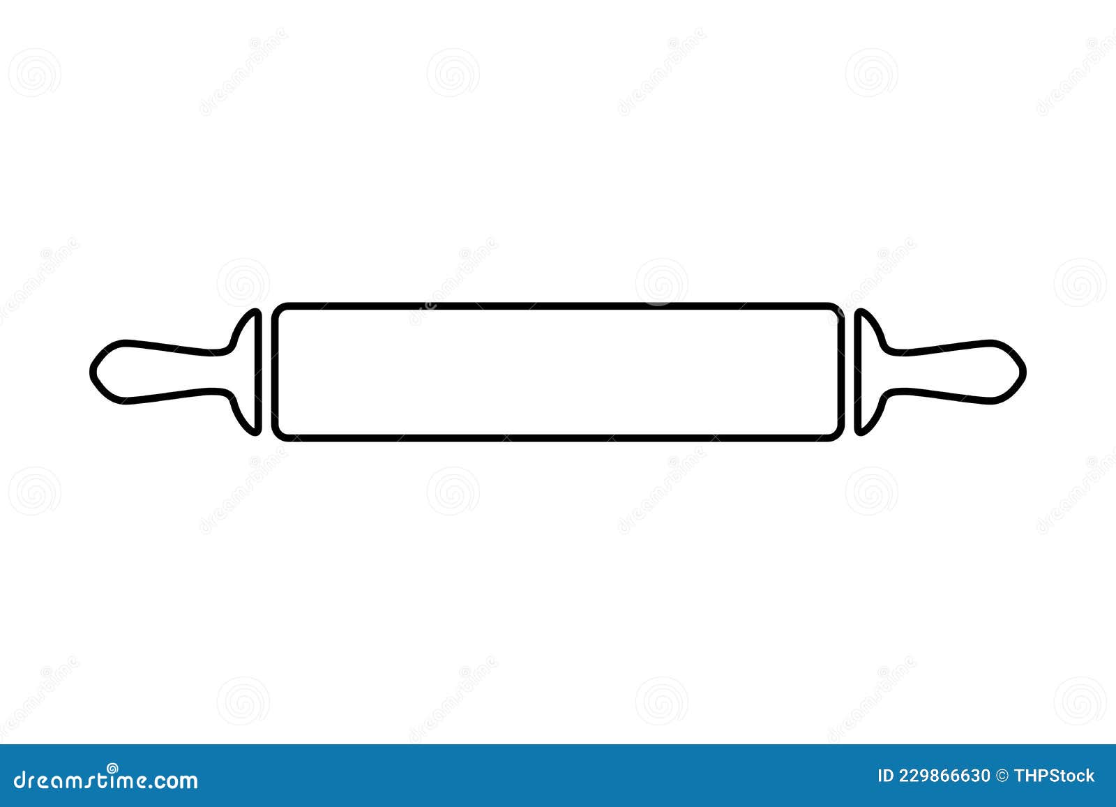 Rolling Pin Vector Icon stock vector. Illustration of symbol - 229866630
