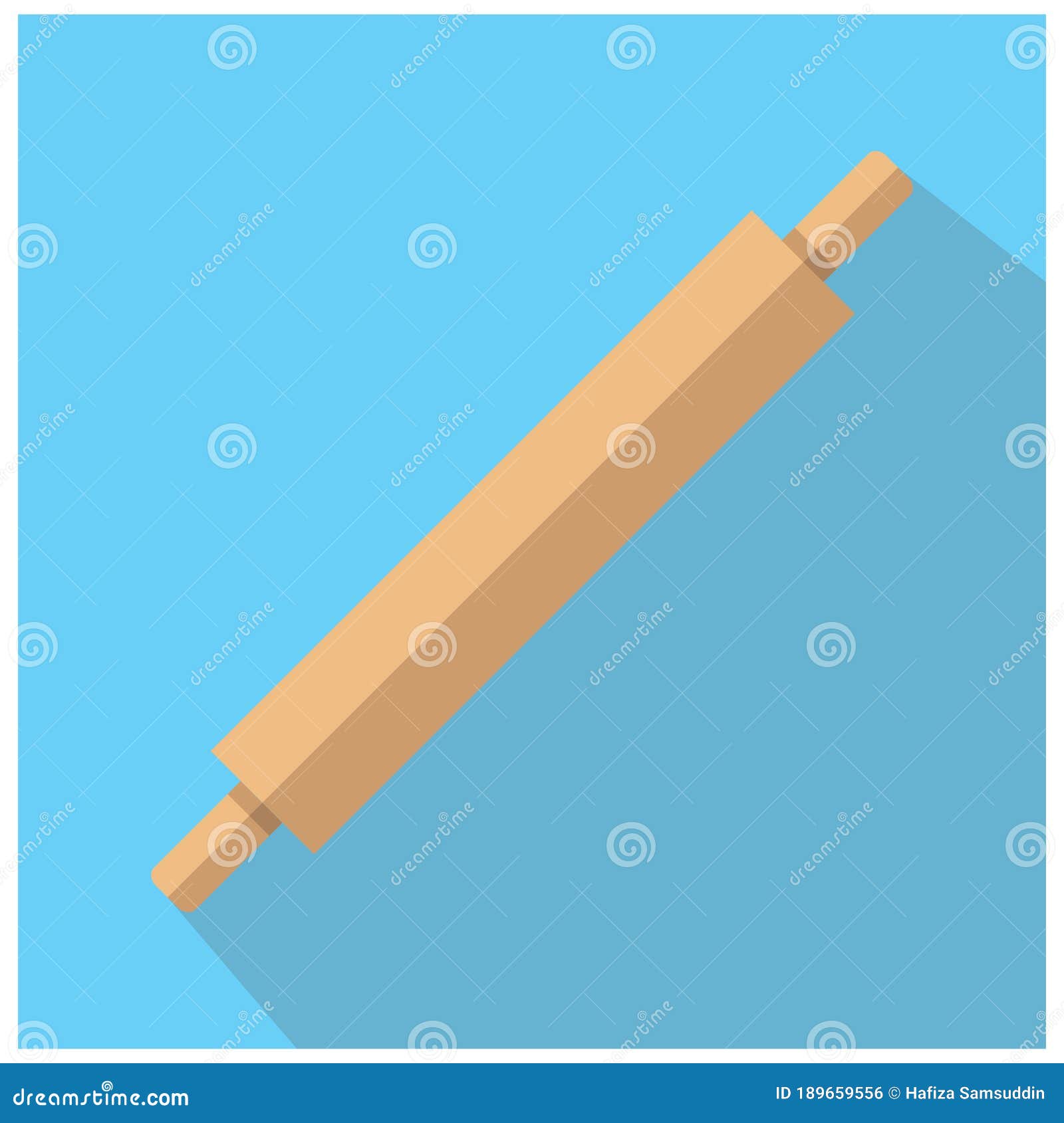 Rolling Pin. Vector Illustration Decorative Design Stock Vector ...
