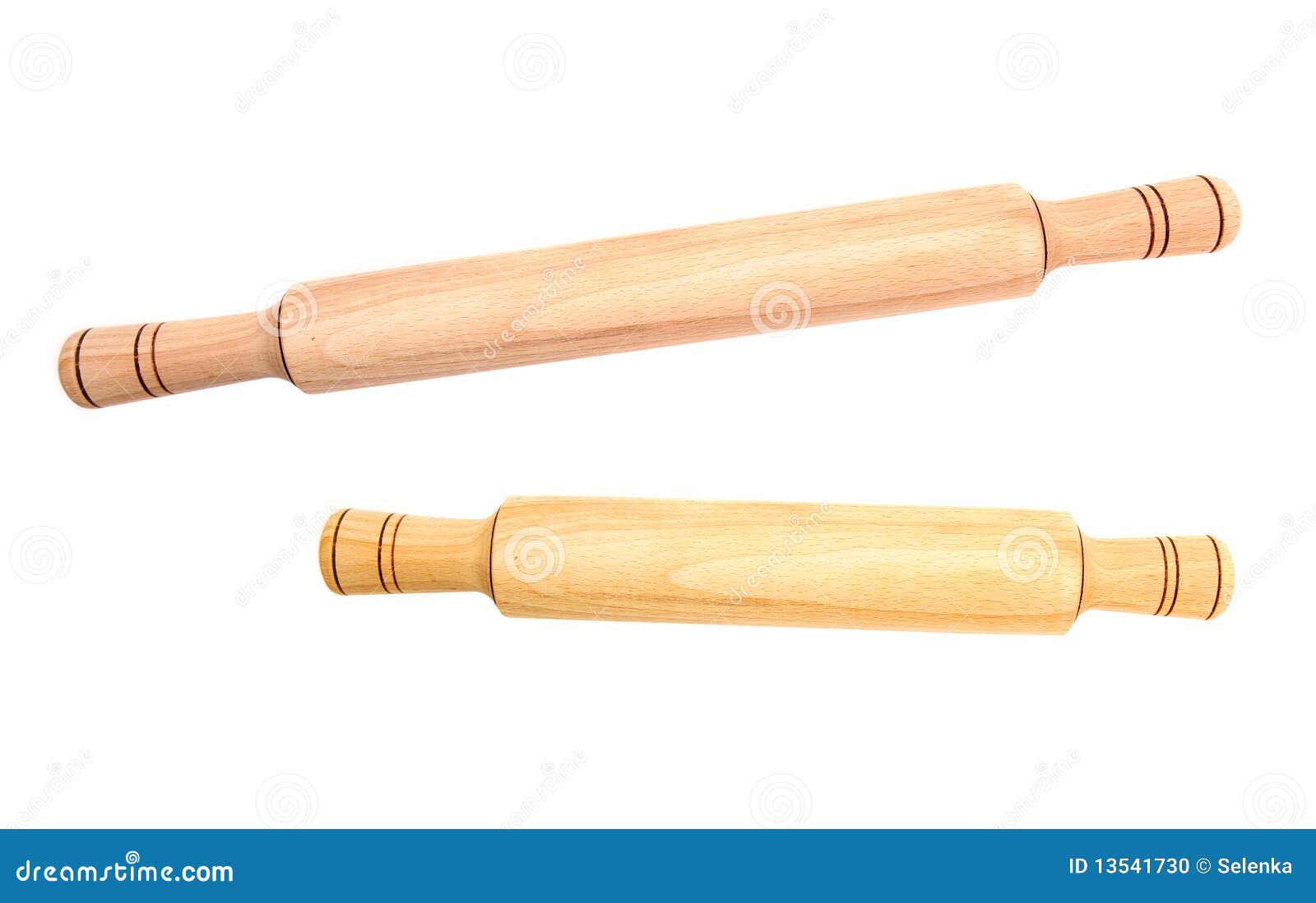 Rolling-pin on white stock photo. Image of object, cutting - 13541730