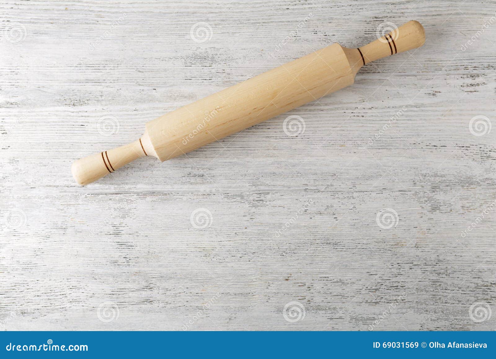 Rolling Pin on Wooden Background Stock Image - Image of kitchenware ...