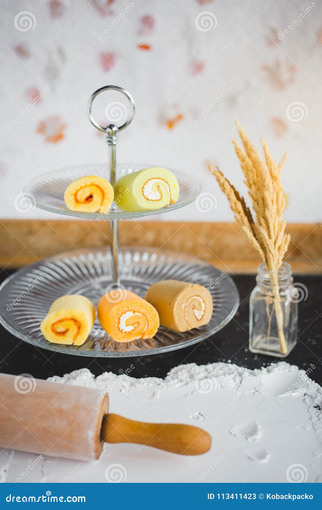 Rolling powder stock image. Image of gourmet, fresh - 113411423