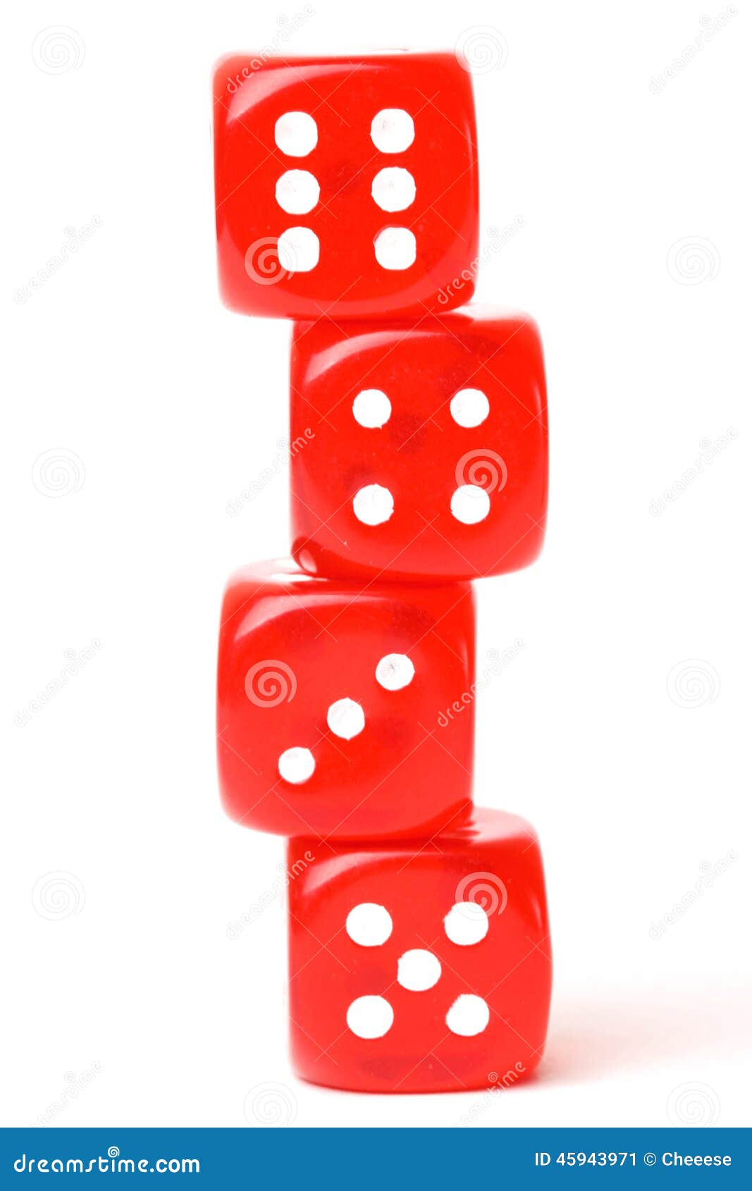 Rolling Red Dice Isolated on White Stock Image - Image of opportunity ...