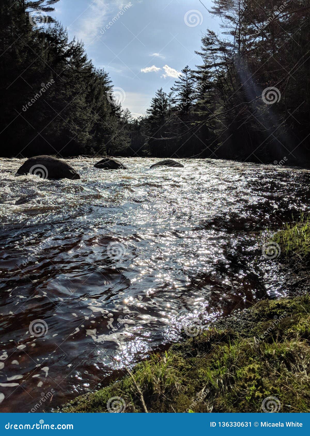 Rolling river stock image. Image of rolling, adirondack - 136330631