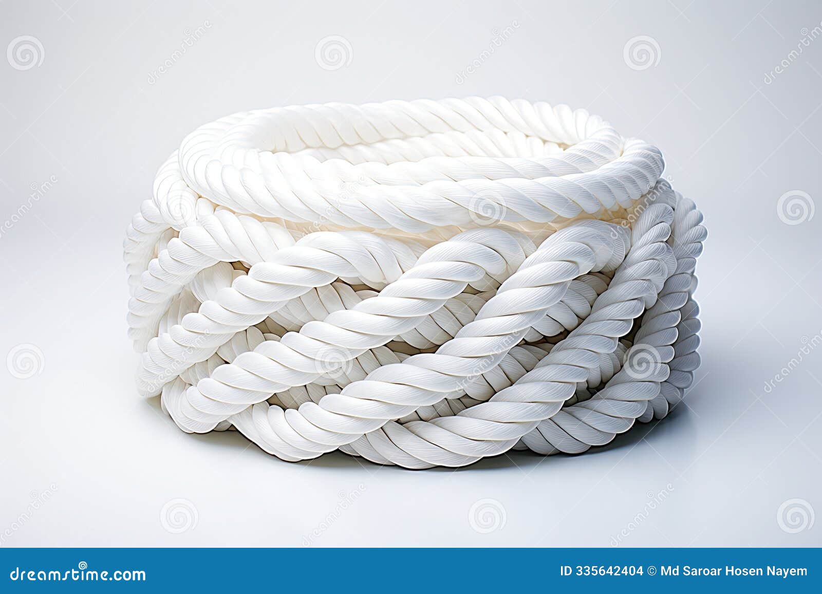 Rolling Hitch Knot On A Wooden Railing Royalty-Free Stock Photo ...