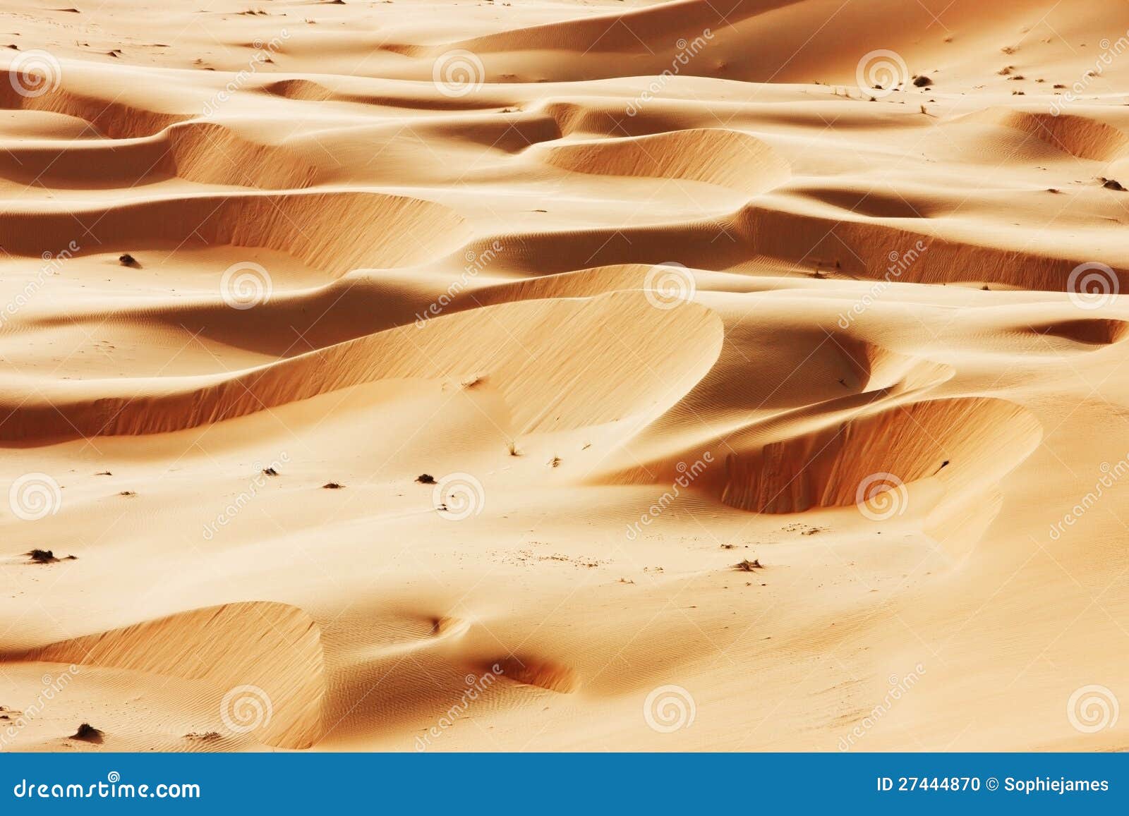 Rolling Sand Dunes of the Arabian Desert Stock Photo - Image of ...