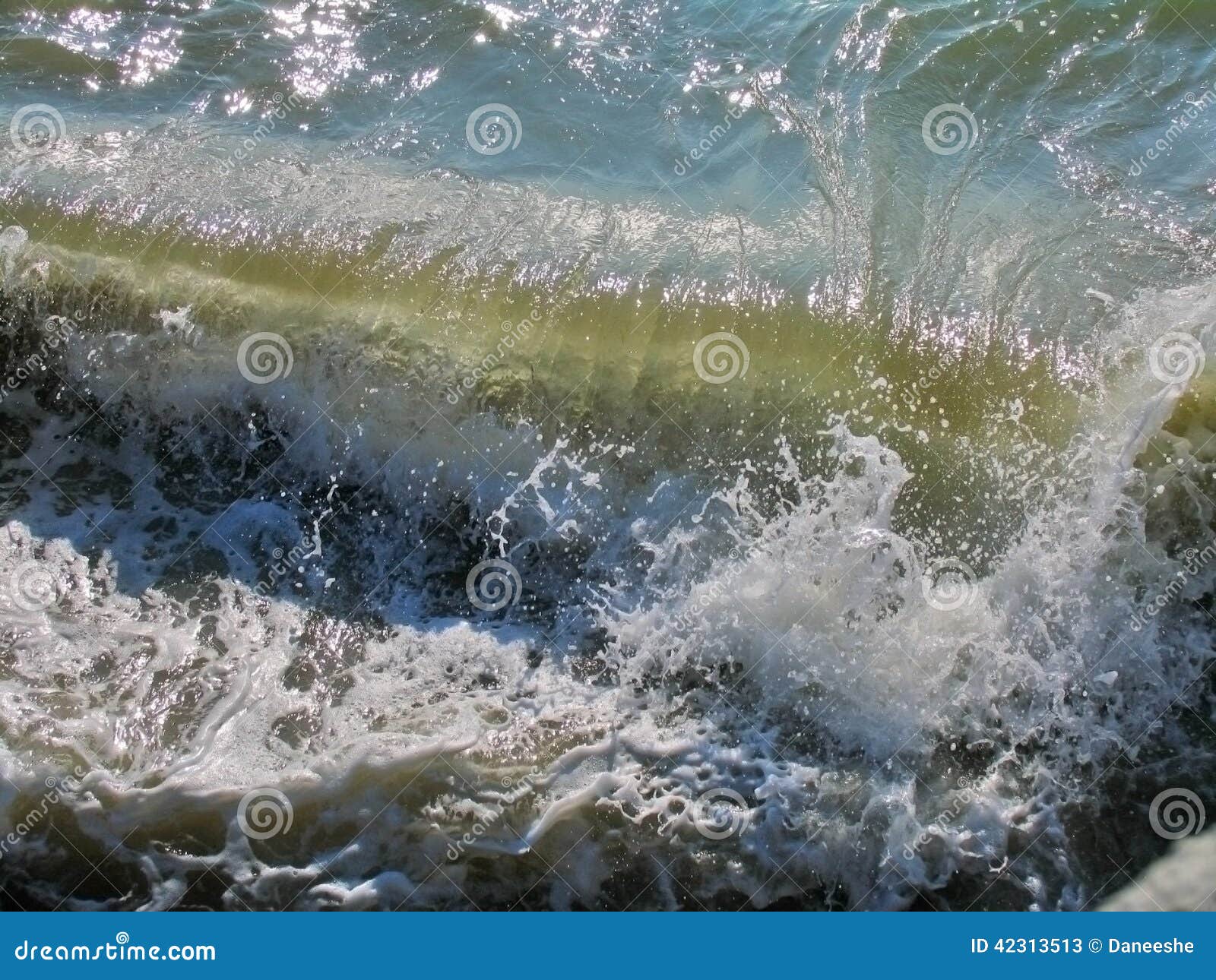 Rolling sea wave stock image. Image of seashore, surge - 42313513