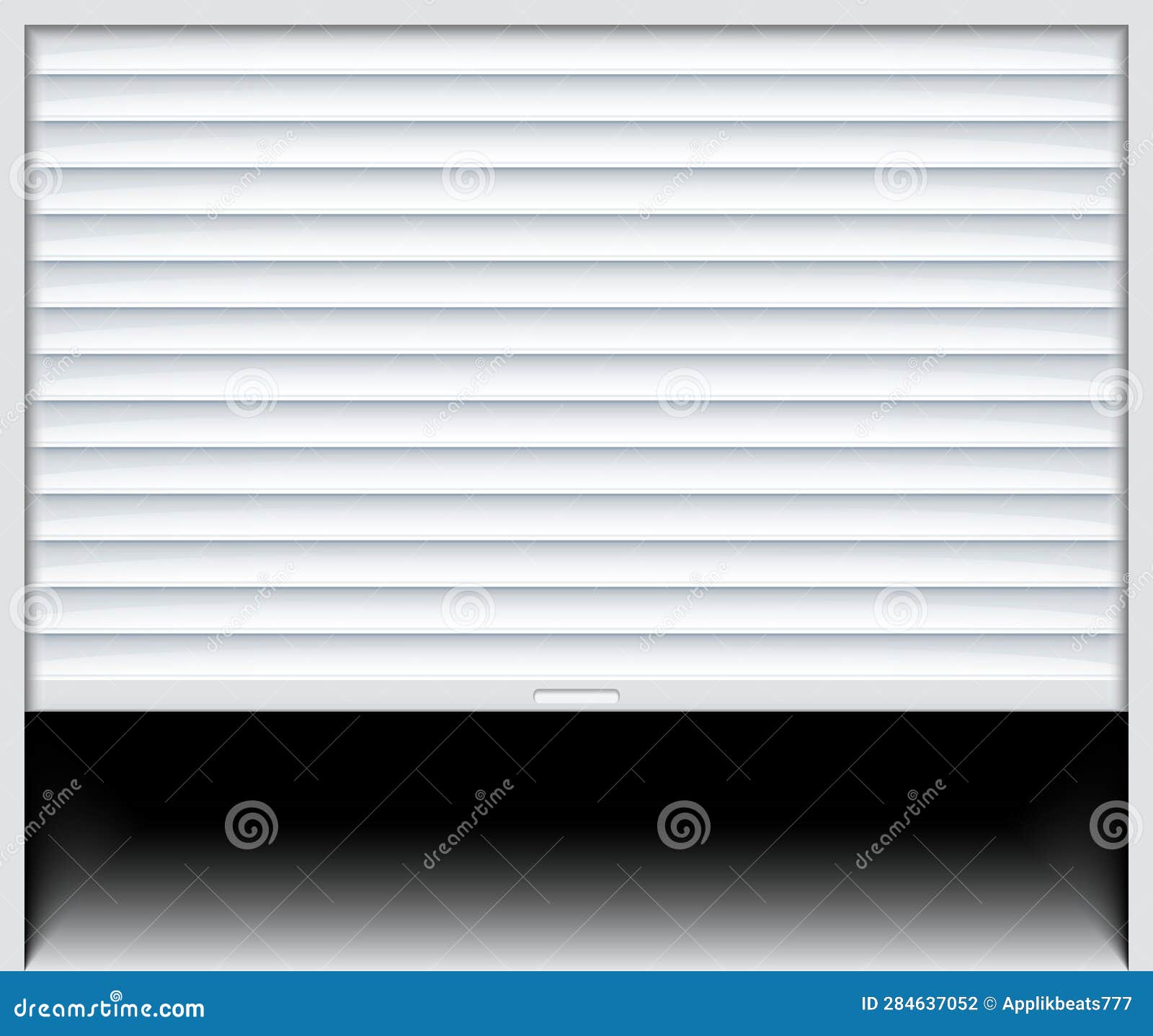 Rolling Shutter Door. Roller Garage Metal Gate. Electric Roll White ...