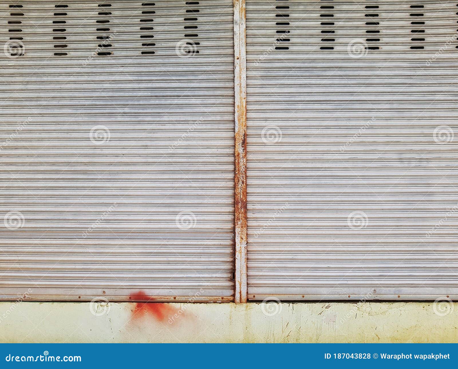 Rolling Shutters Pattern Texture Background. Stock Photo - Image of ...