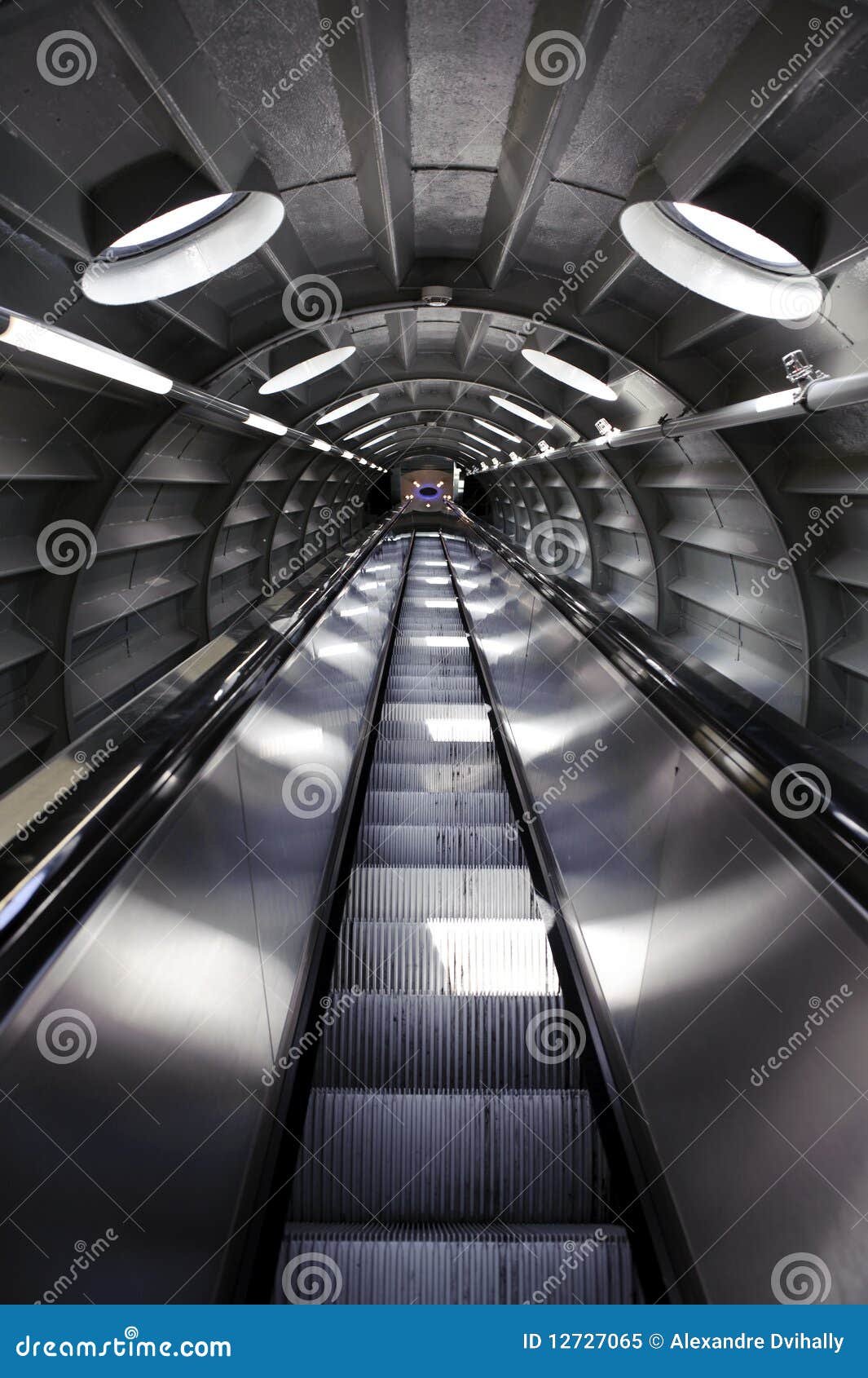 Rolling stairs stock image. Image of escalator, paralell - 12727065