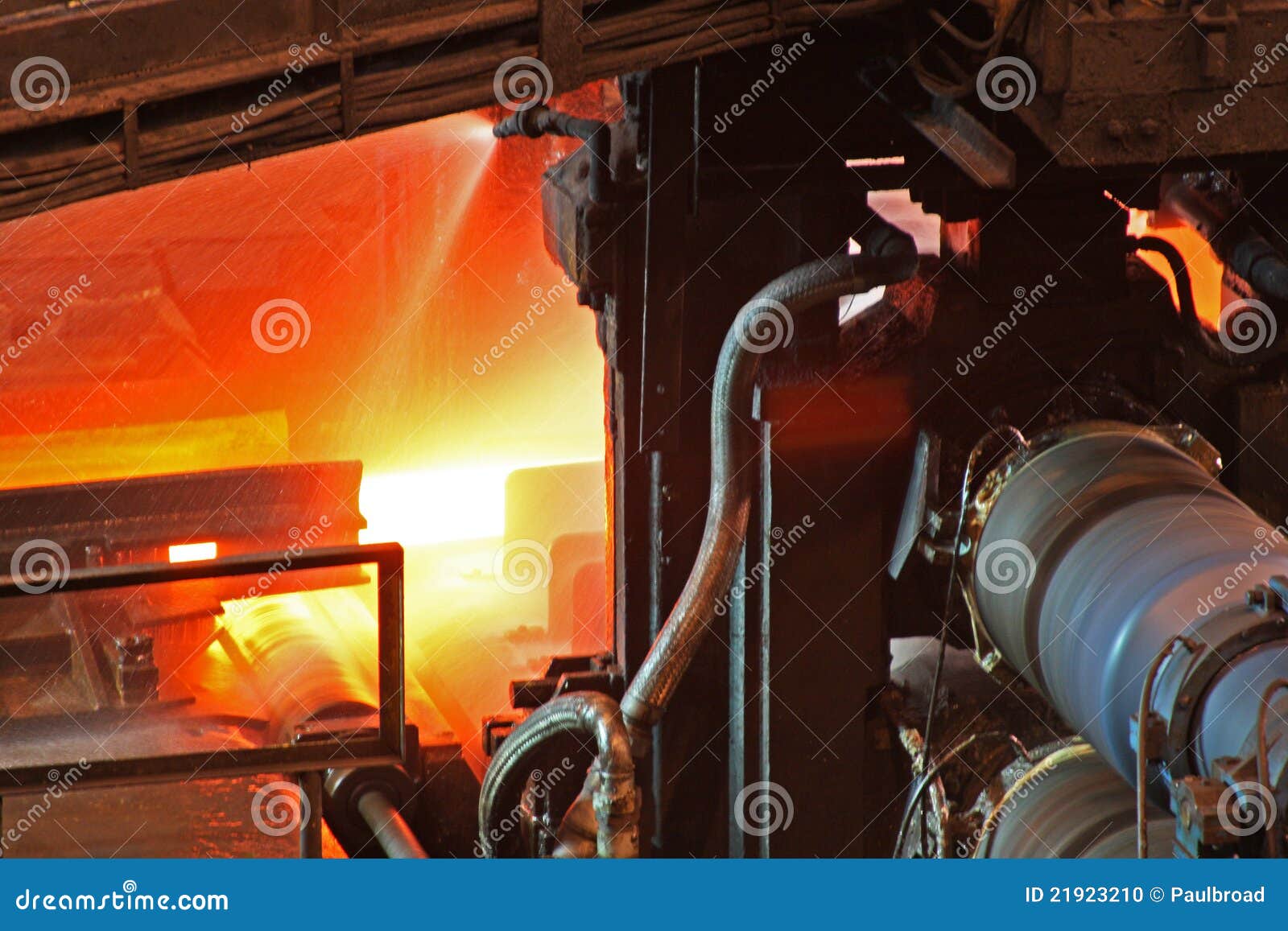 Rolling Steel. stock photo. Image of manufacturing, steel - 21923210