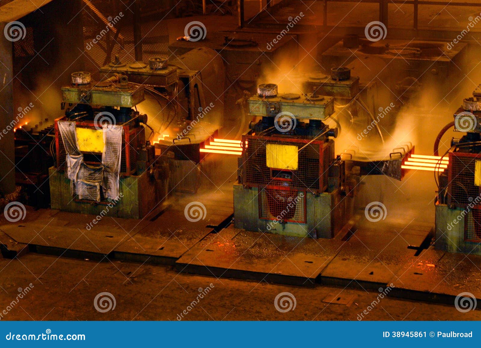 Rolling steel wire rod. stock image. Image of fast, steel - 38945861