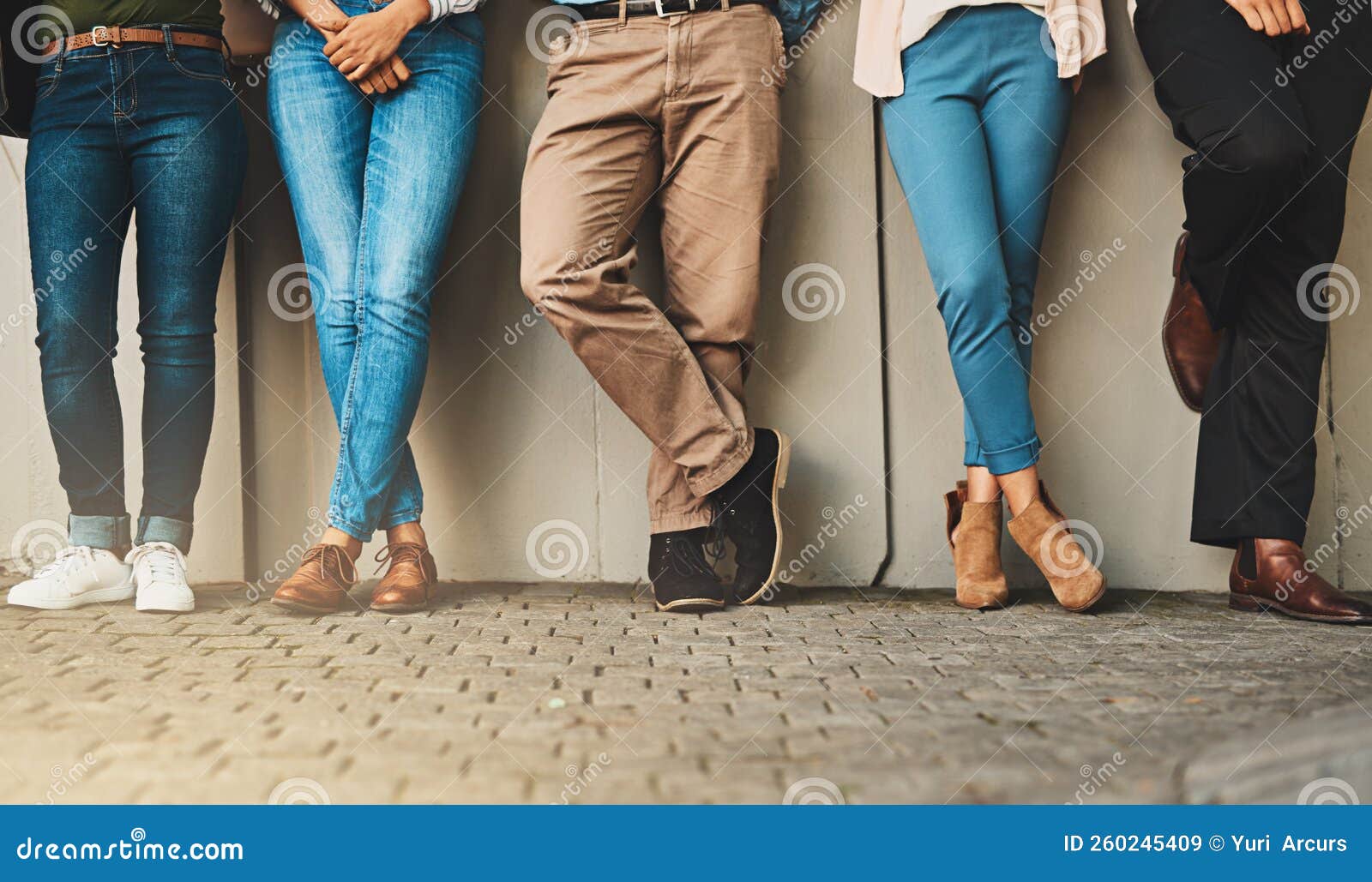 Always Rolling with Style. Low Angle Shot of a Group of Unrecognizable ...