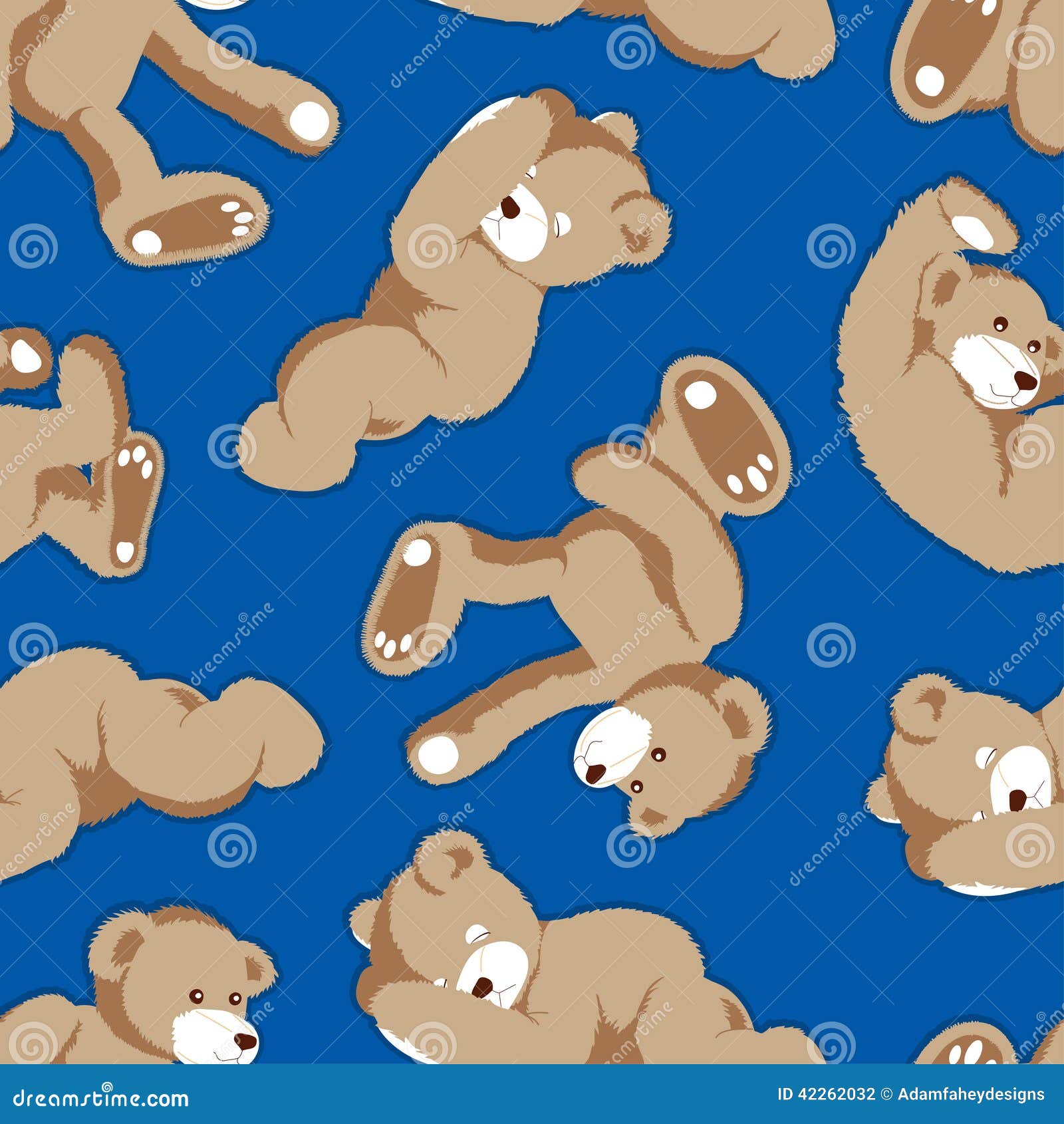 Bear Seamless Pattern Vector Panda Isolated Polar Bear Head Doodle ...