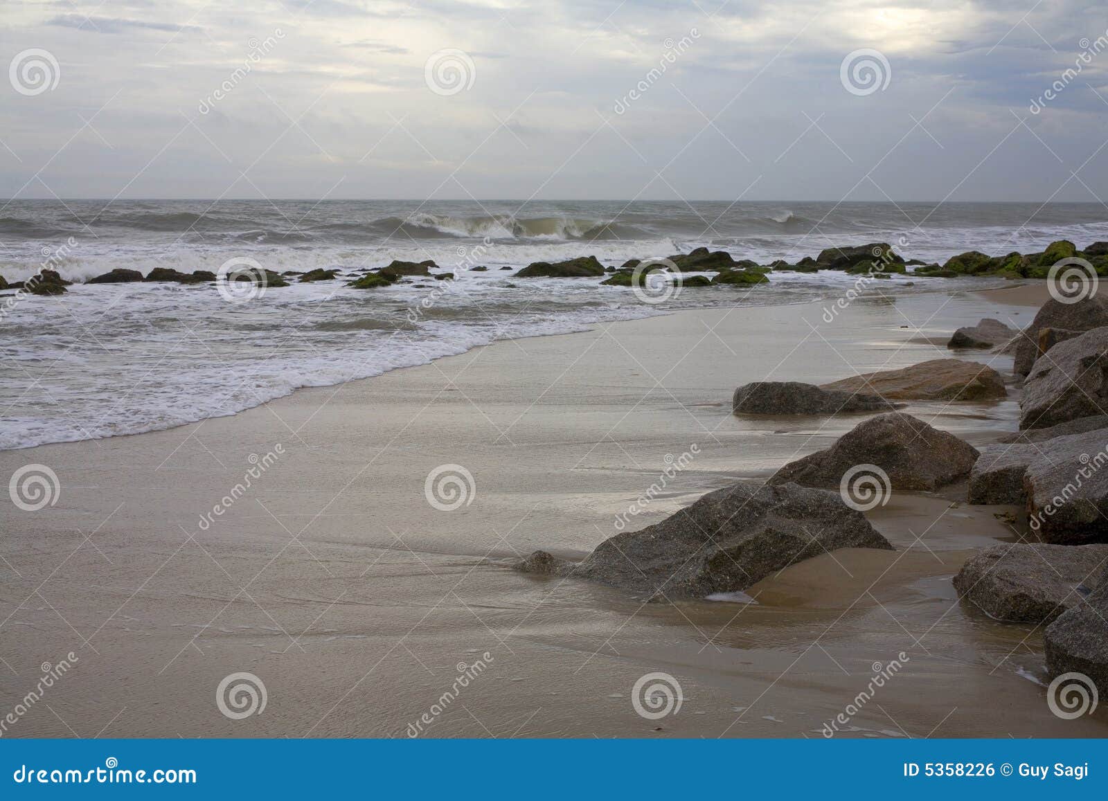 Rolling tide stock photo. Image of brown, beach, tide - 5358226