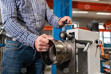 Rolling Tool. Machine of Production of Elements Ventilation and Gutters ...