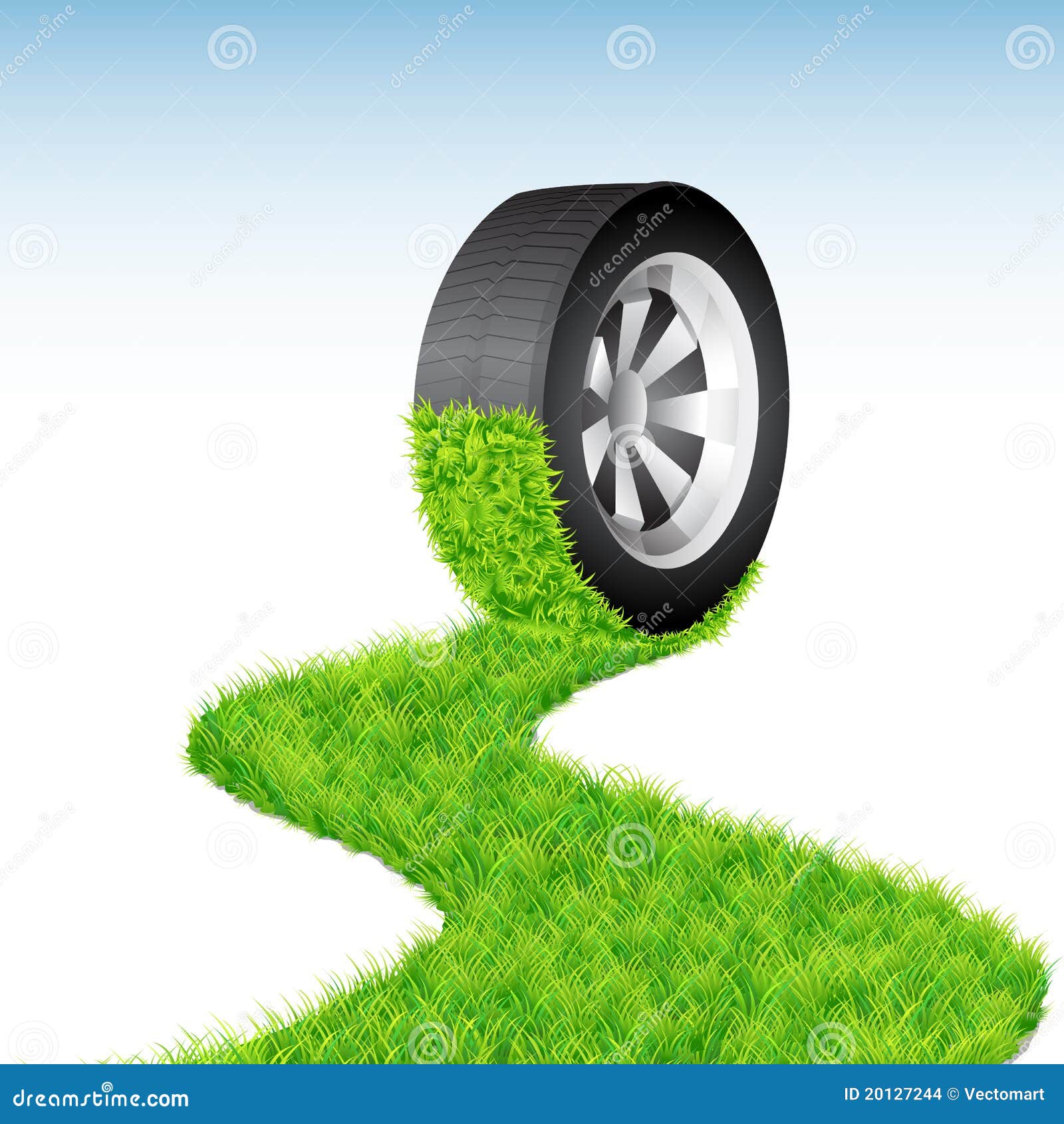 Rolling Tyre stock vector. Illustration of drive, garage - 20127244
