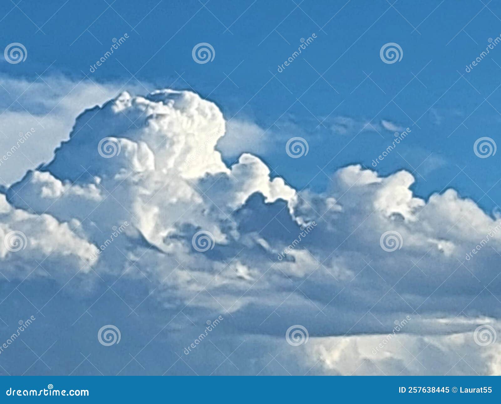 Rolling Waves of Clouds in the Blue Sky! Stock Image - Image of daytime ...