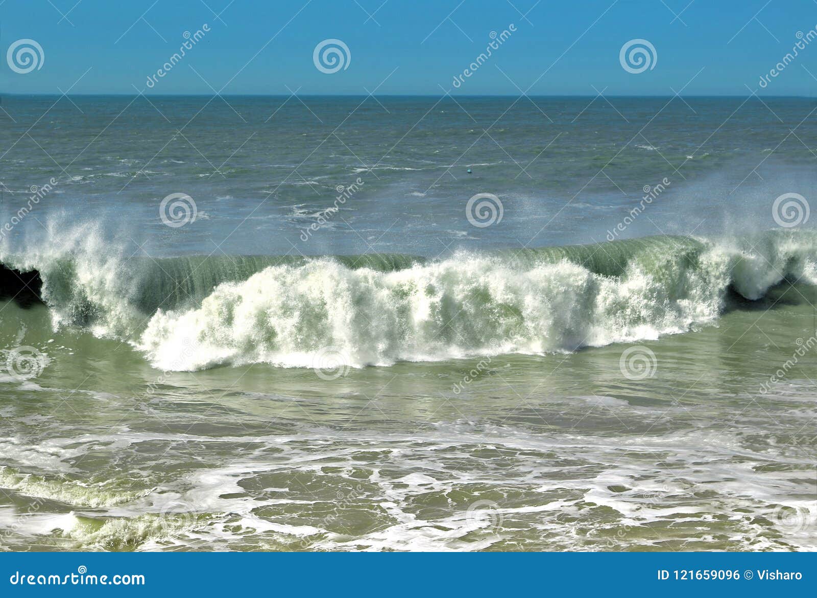 Rolling Waves on the Sea stock photo. Image of ocean - 121659096