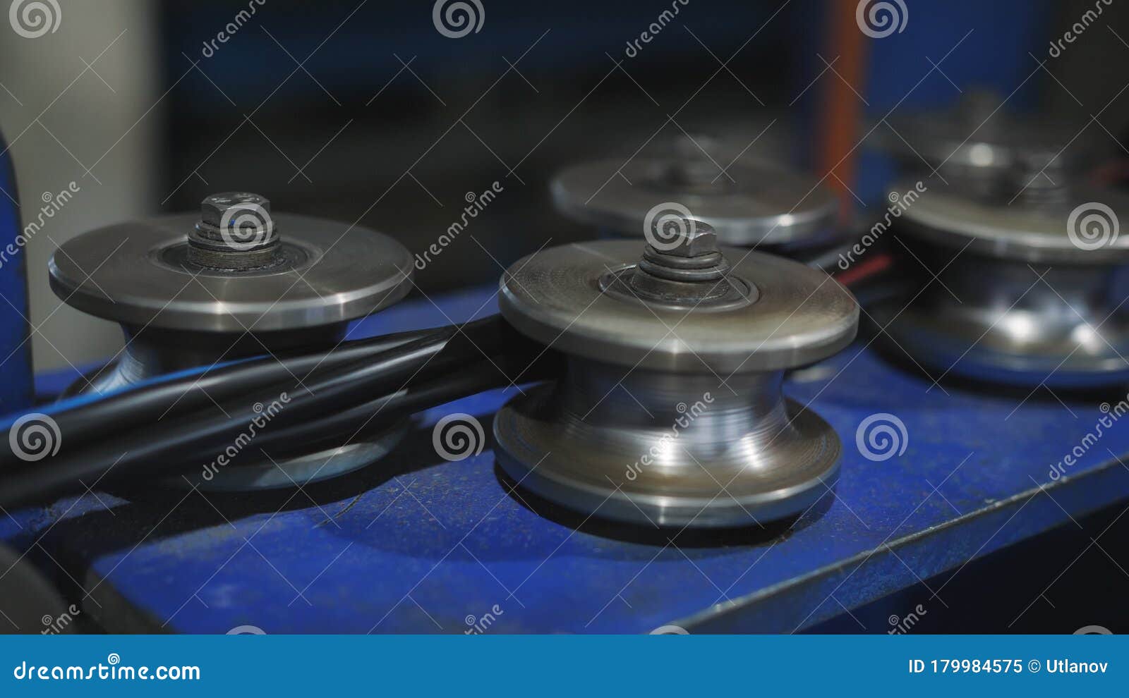 Wire Drawing in the Winding at the Factory for the Production of ...