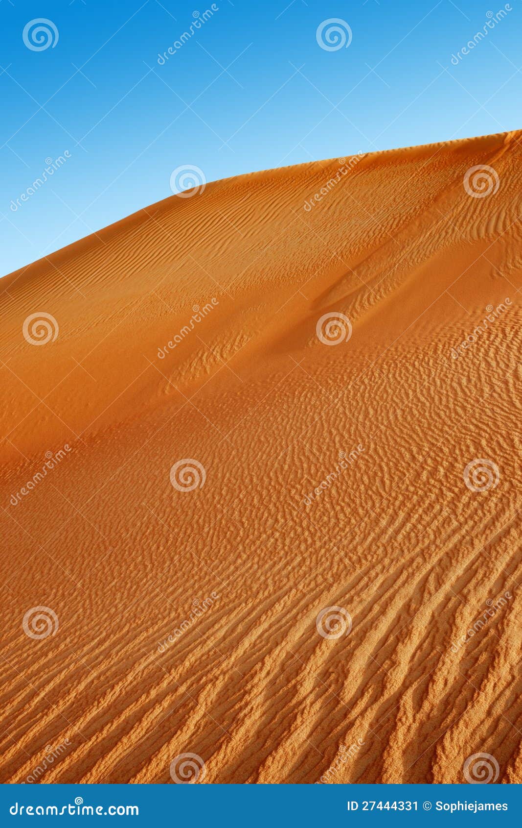 Rolling Zandduinen Van De Arabische Woestijn Stock Afbeelding - Image ...