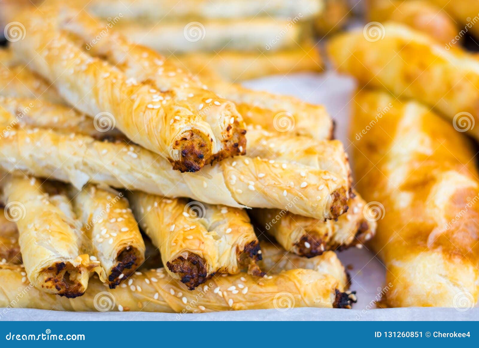 Rollini with Cheese and Chicken. Concept of National Cuisines of the ...