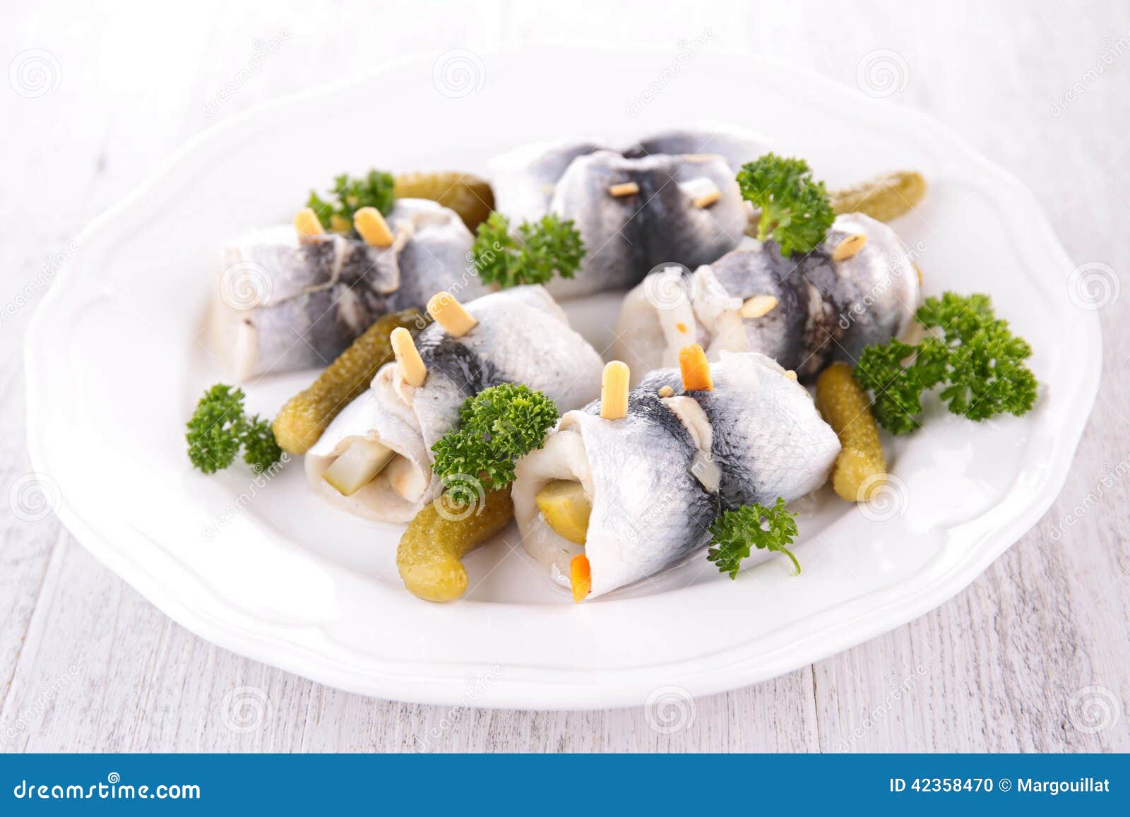 Rollmops stock foto. Image of citroen, voedsel, zeevruchten - 42358470