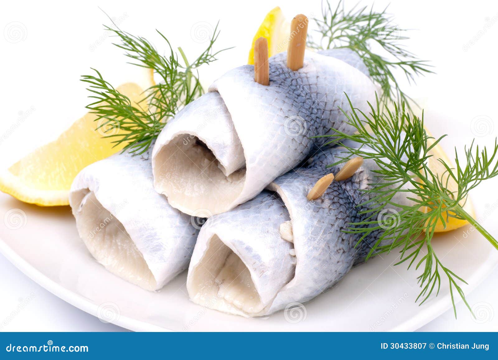 Rollmops fresco imagen de archivo. Imagen de rodado, alimento - 30433807