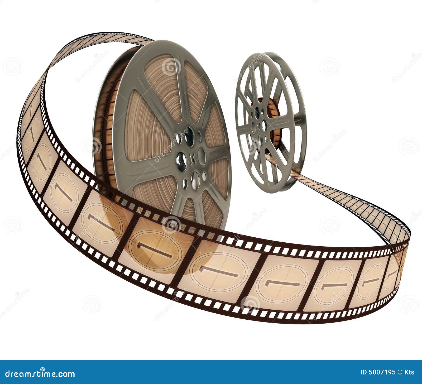 Rollo De Película Sobre Blanco Stock de ilustración - Ilustración de ...