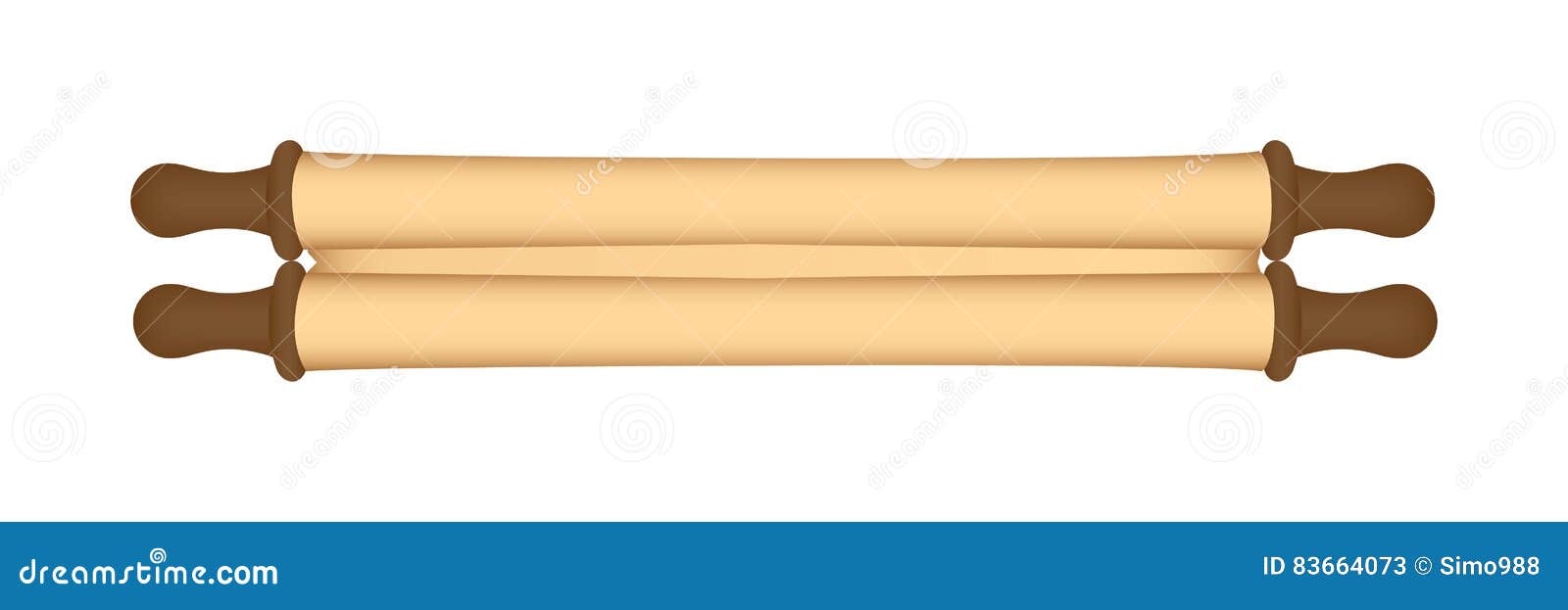 Rollo de pergamino cerrado ilustración del vector. Ilustración de ...