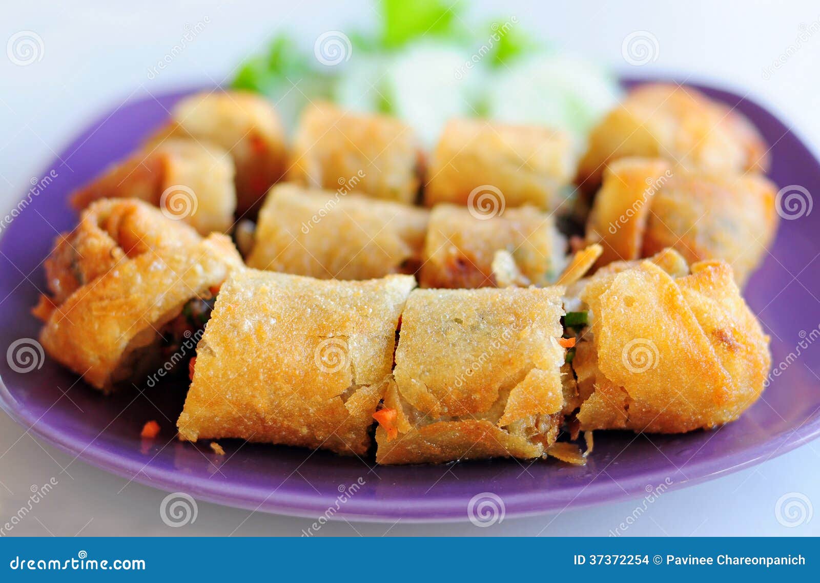 Rollo de primavera frito foto de archivo. Imagen de rodillo - 37372254