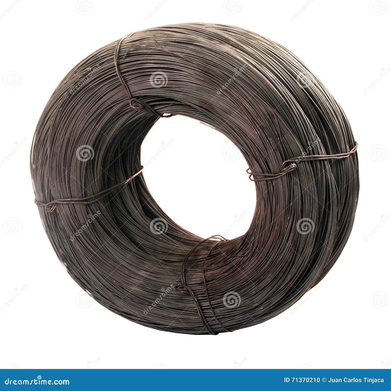 Rollo Del Alambre Del Hierro Foto de archivo - Imagen de rodillo, metal ...