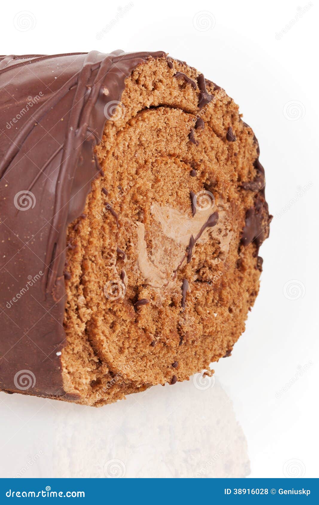 Rollo del chocolate foto de archivo. Imagen de delicioso - 38916028