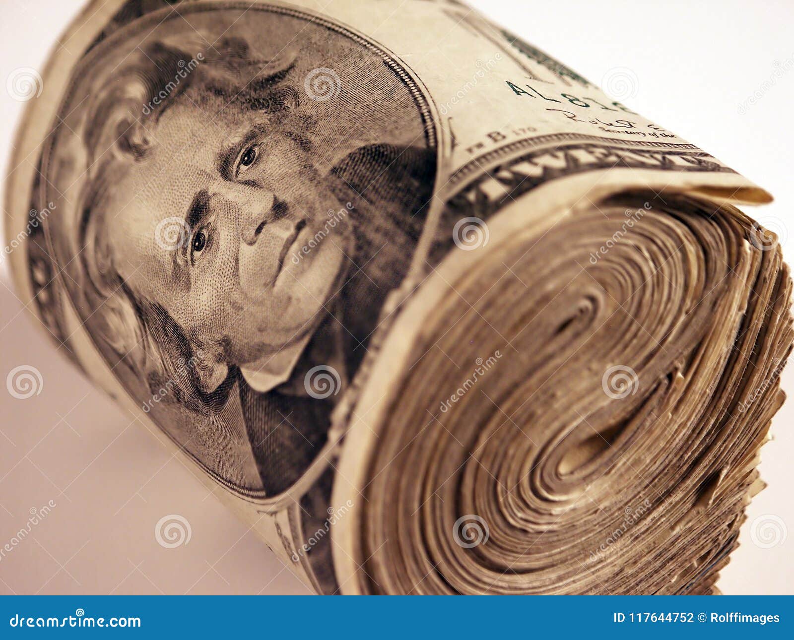 Rollo del dinero foto de archivo. Imagen de crédito - 117644752