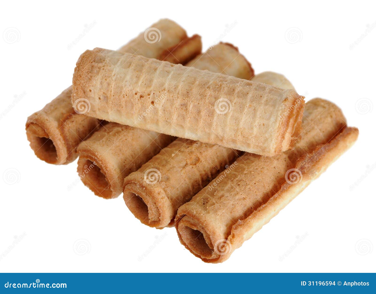 Rollos de la galleta foto de archivo. Imagen de torcer - 31196594
