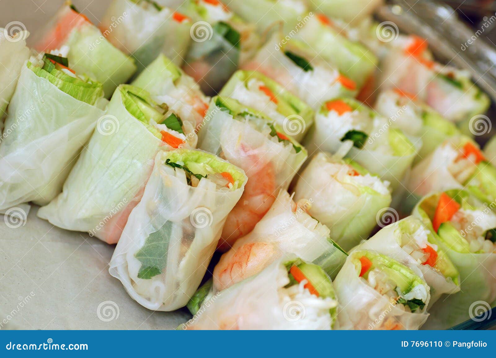 Rolls stock photo. Image of scallions, rice, dipping, paper - 7696110