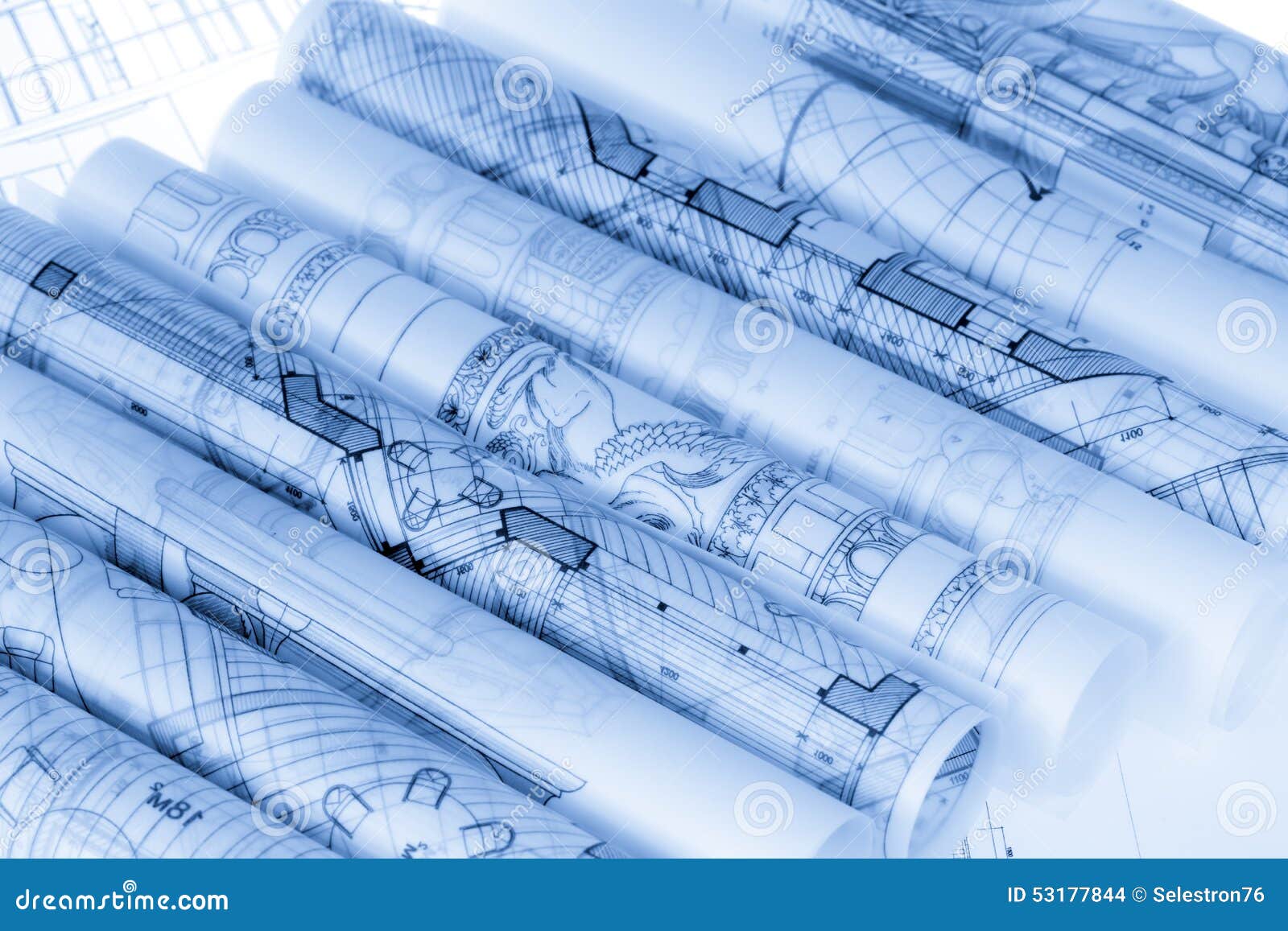 Architecture Blueprints And Schematics Background Texture Stock ...