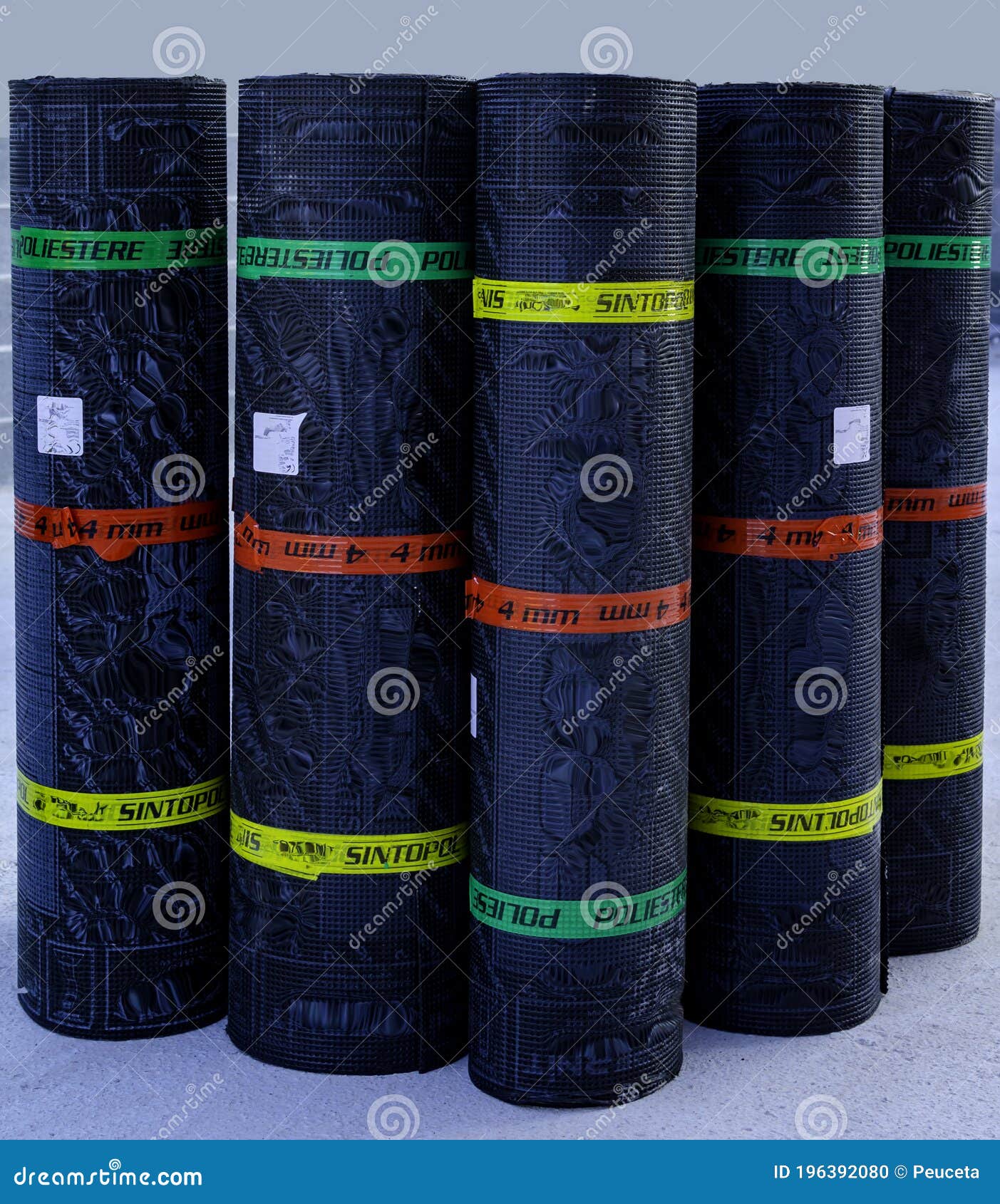 Rolls of Bituminous Waterproofing Membrane Stock Photo - Image of ...