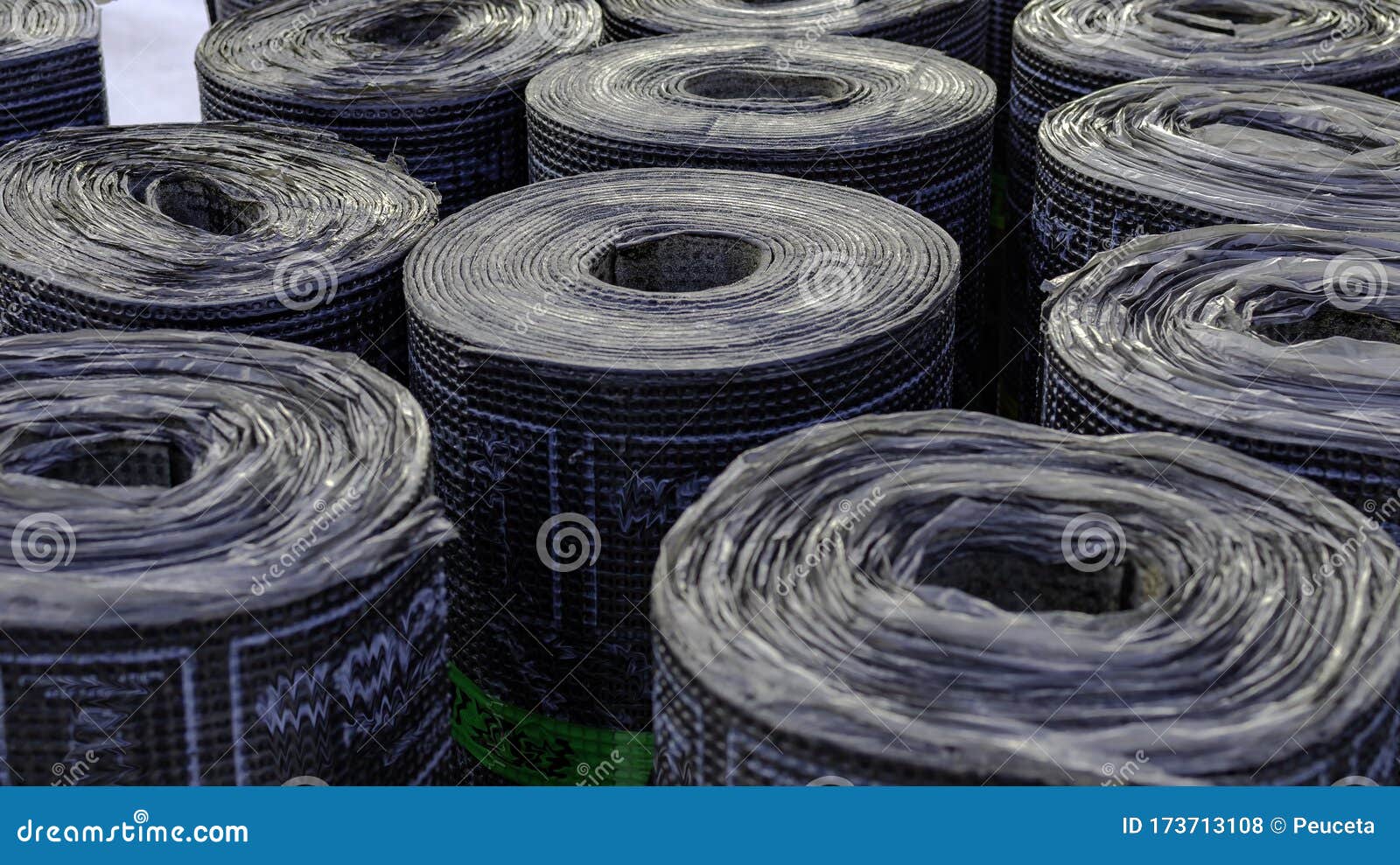 Rolls of Bituminous Waterproofing Membrane Stock Photo - Image of ...