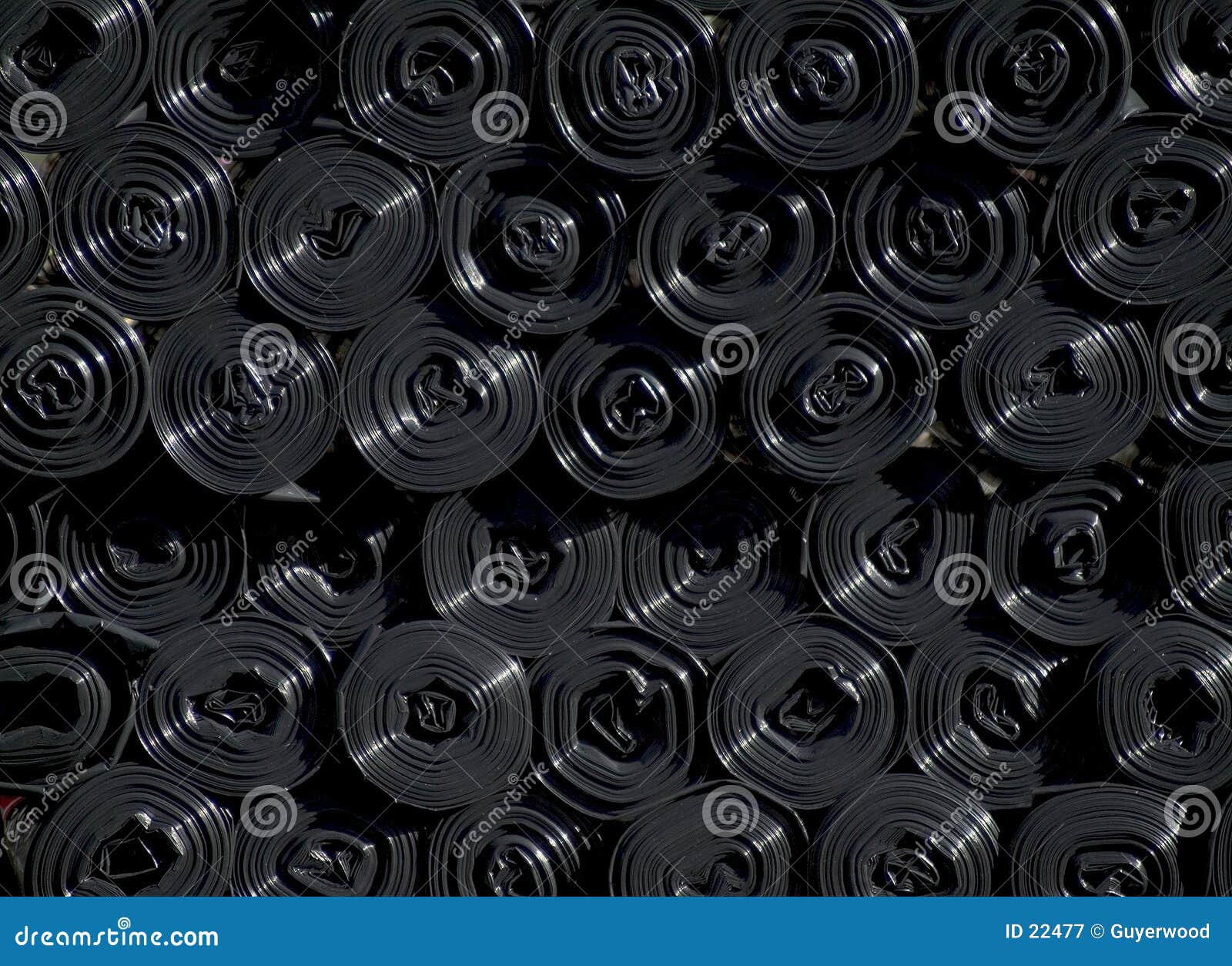 Rolls of Black Plastic Sacks Stock Image - Image of polythene, sacks: 22477