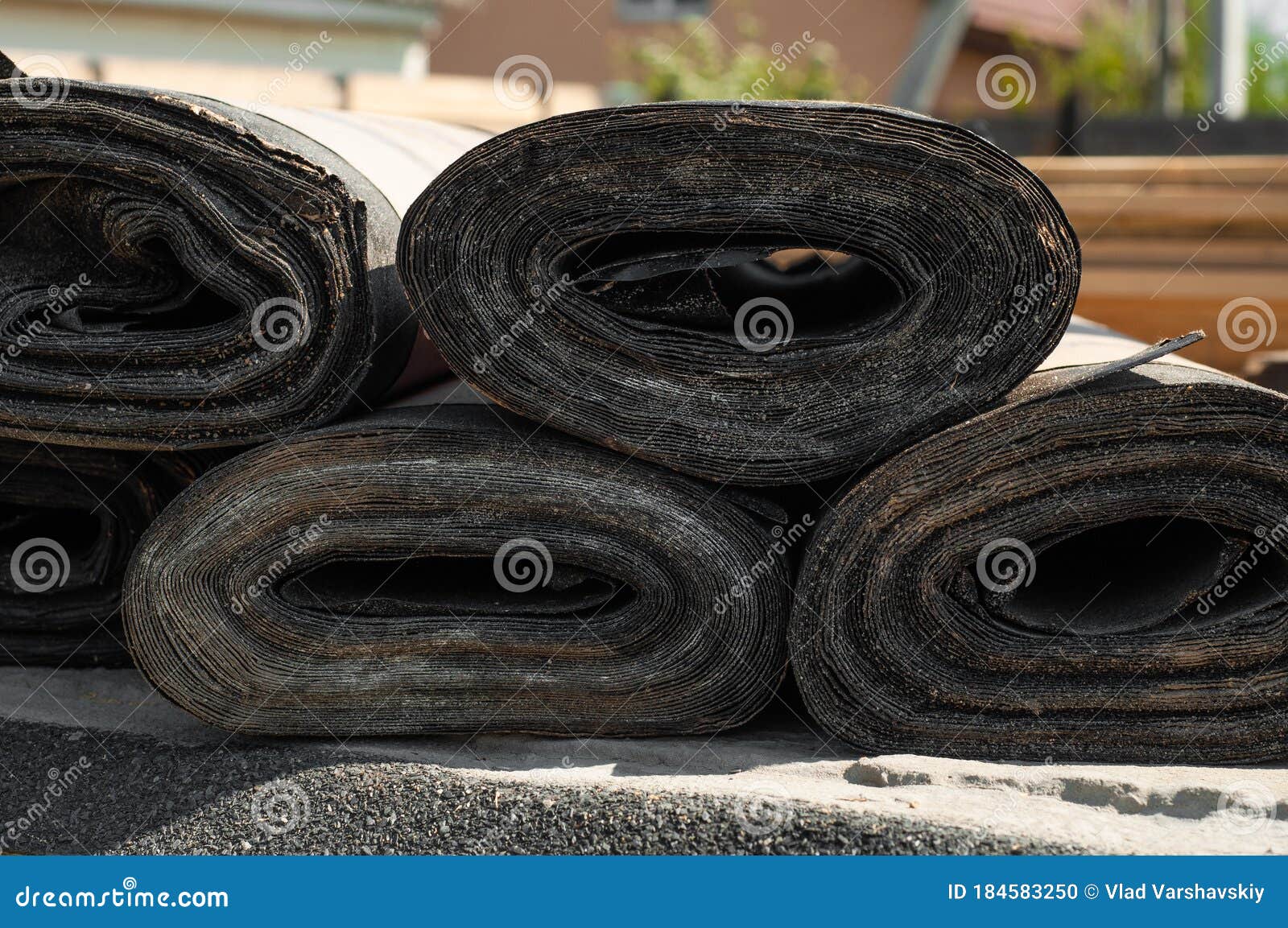 Rolls of Building Roofing Material for Waterproofing and Roofing Stock ...